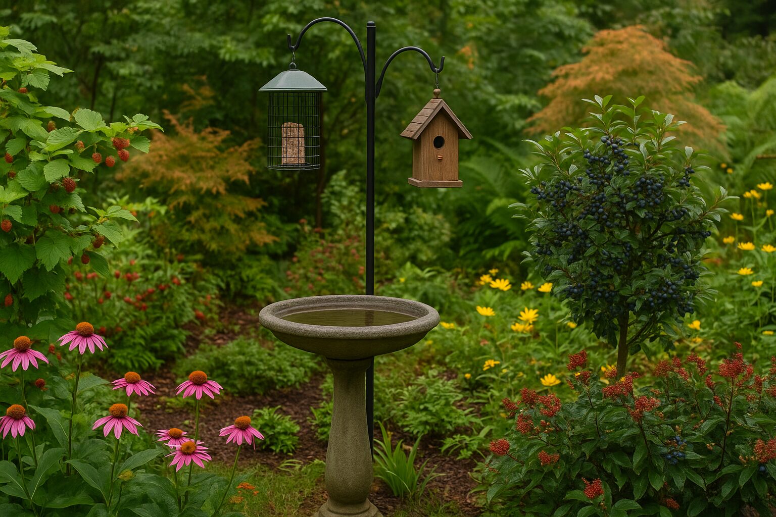 Bird-Friendly Gardens Seattle | Native Shrubs & Feeders